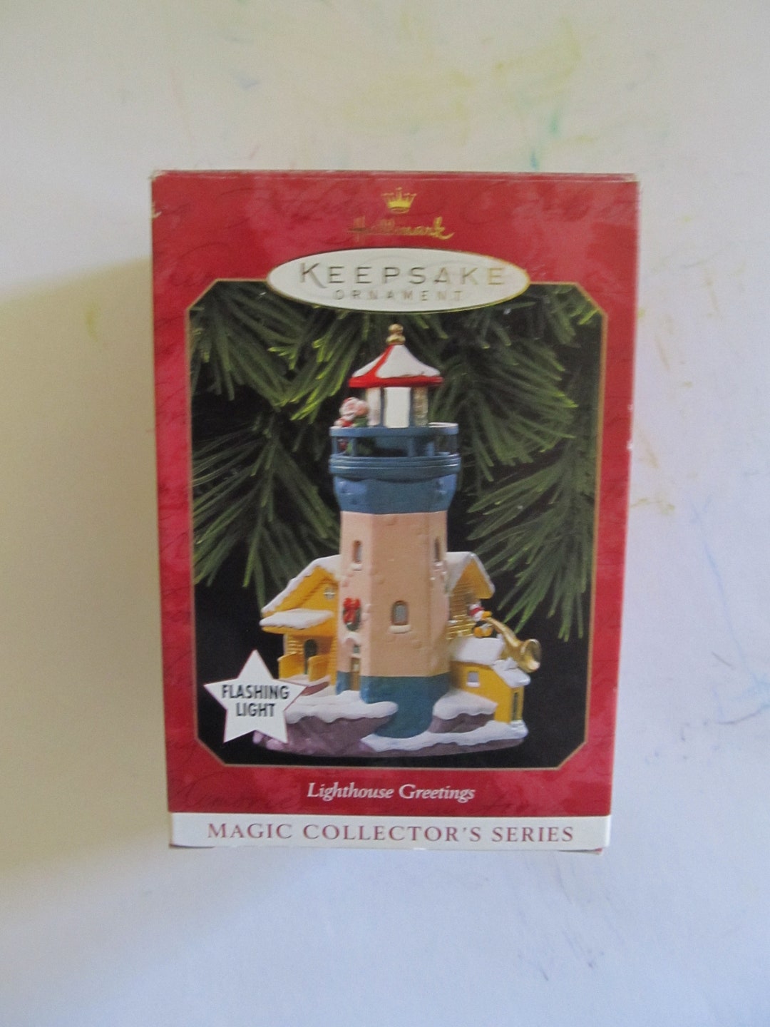 1999 Hallmark Lighthouse Greetings Ornament-third in Series - Etsy