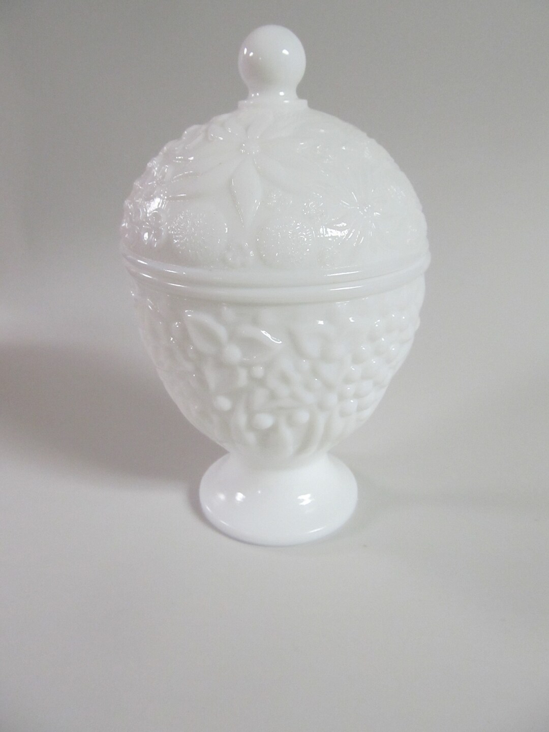 Vintage Avon Compote Candy Dish With Raised Floral Design - Etsy