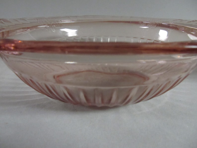 Vintage Hocking Mayfair Pattern Pink Depression Glass Large Serving ...