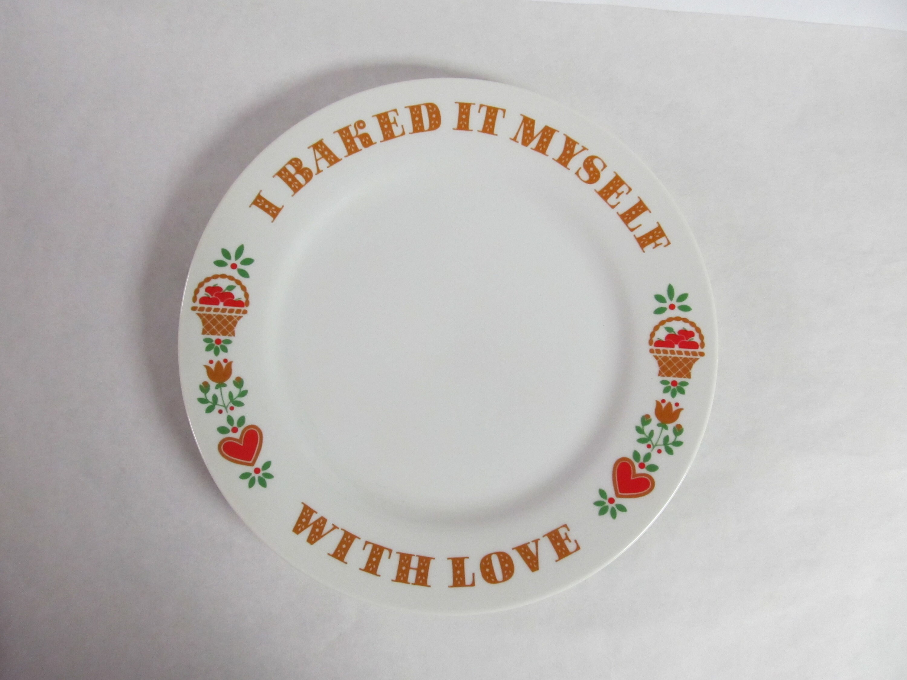 Vintage 1982 Avon Plate i Baked It Myself With Love - Etsy