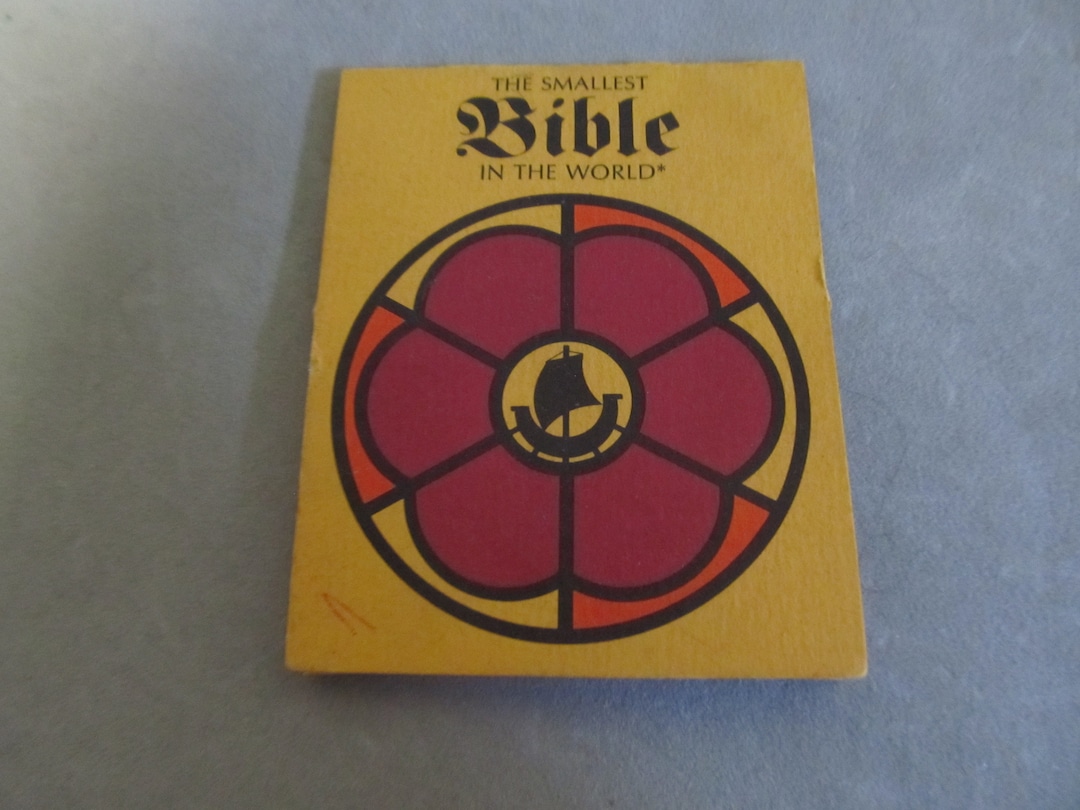 Vintage 1969 the Smallest Bible in the World / NCR Microform Bible ...
