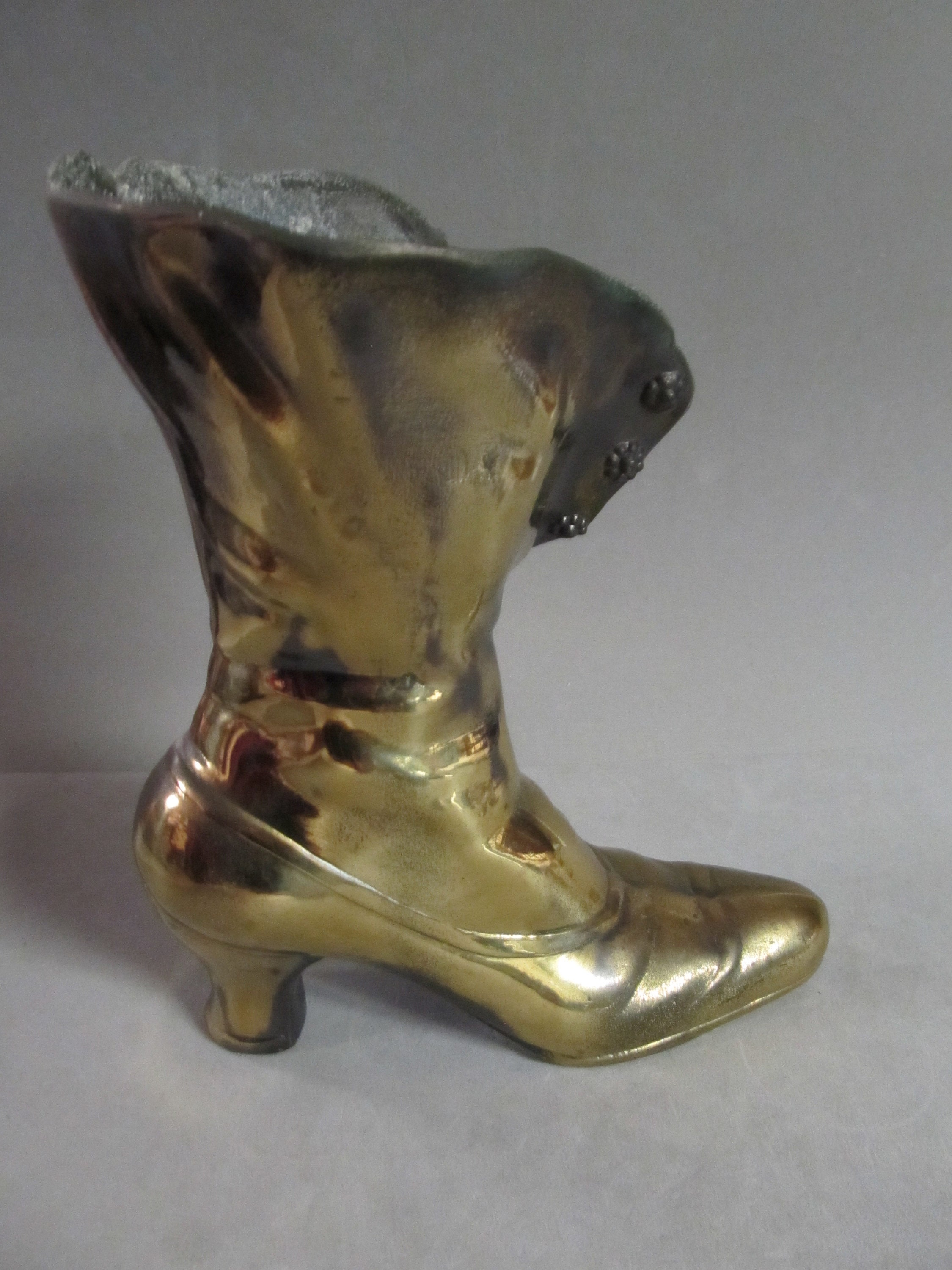 Vintage 1980s Victorian Cast Brass Button-up Boot Artbrass Products ...