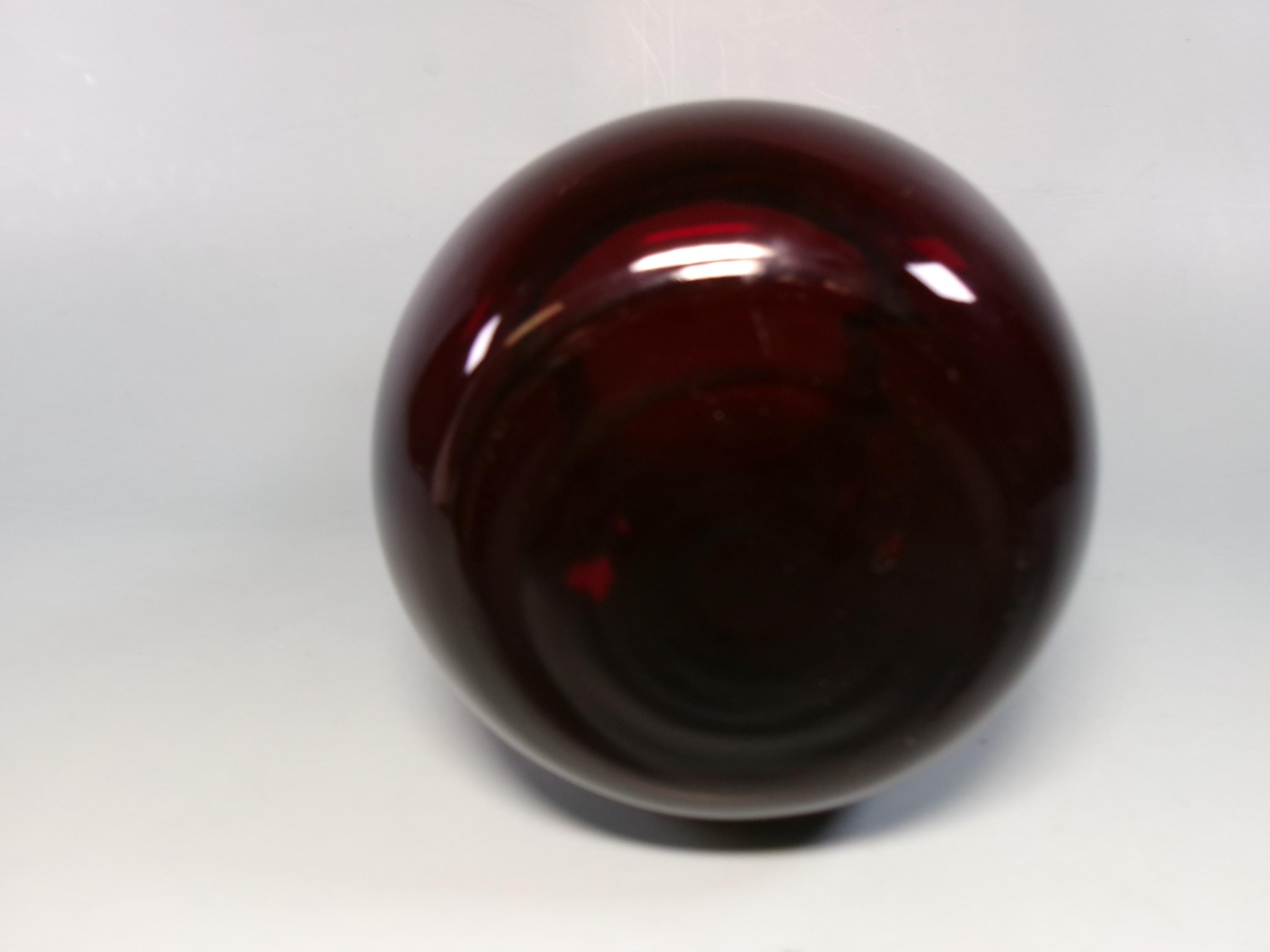 Anchor Hocking Midcentury Royal Ruby Red Glass Vase - Etsy