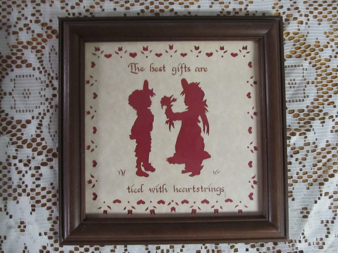 Vintage "designs With Scissors" Scherenschnitte Picture Hand Cut by ...