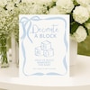 Decorate A Block Sign, Modern Baby Shower Activity, Baby Block ...