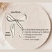 Bow Place Cards Template, Whimsical Placecard, Bow Place Card, Bow ...