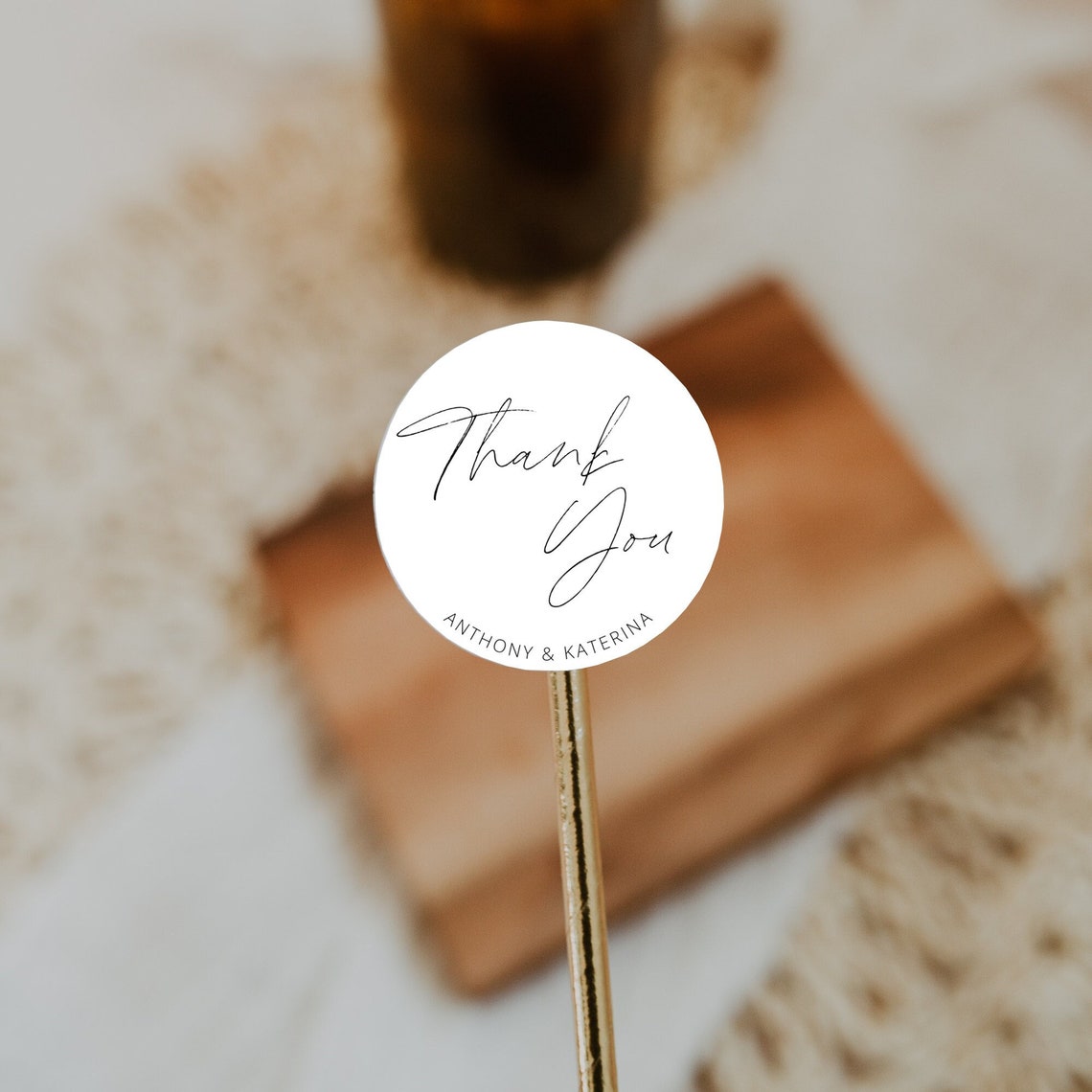 Editable Round Tags Instant Download, Custom Round Tag, Minimalist Tag ...