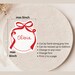 Red Bauble Place Cards and Menu Template, Whimsical Placecard Red Place ...