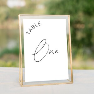 Table Number Template, Table Numbers, Printable Table Numbers, Table ...