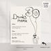 3OTH Balloon Drinks Menu Template Printable, 30th Birthday Cocktail Bar ...