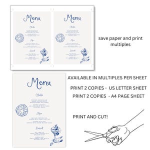 Seafood Menu Template, Editable Seafood Menu Card, Printable Seafood ...