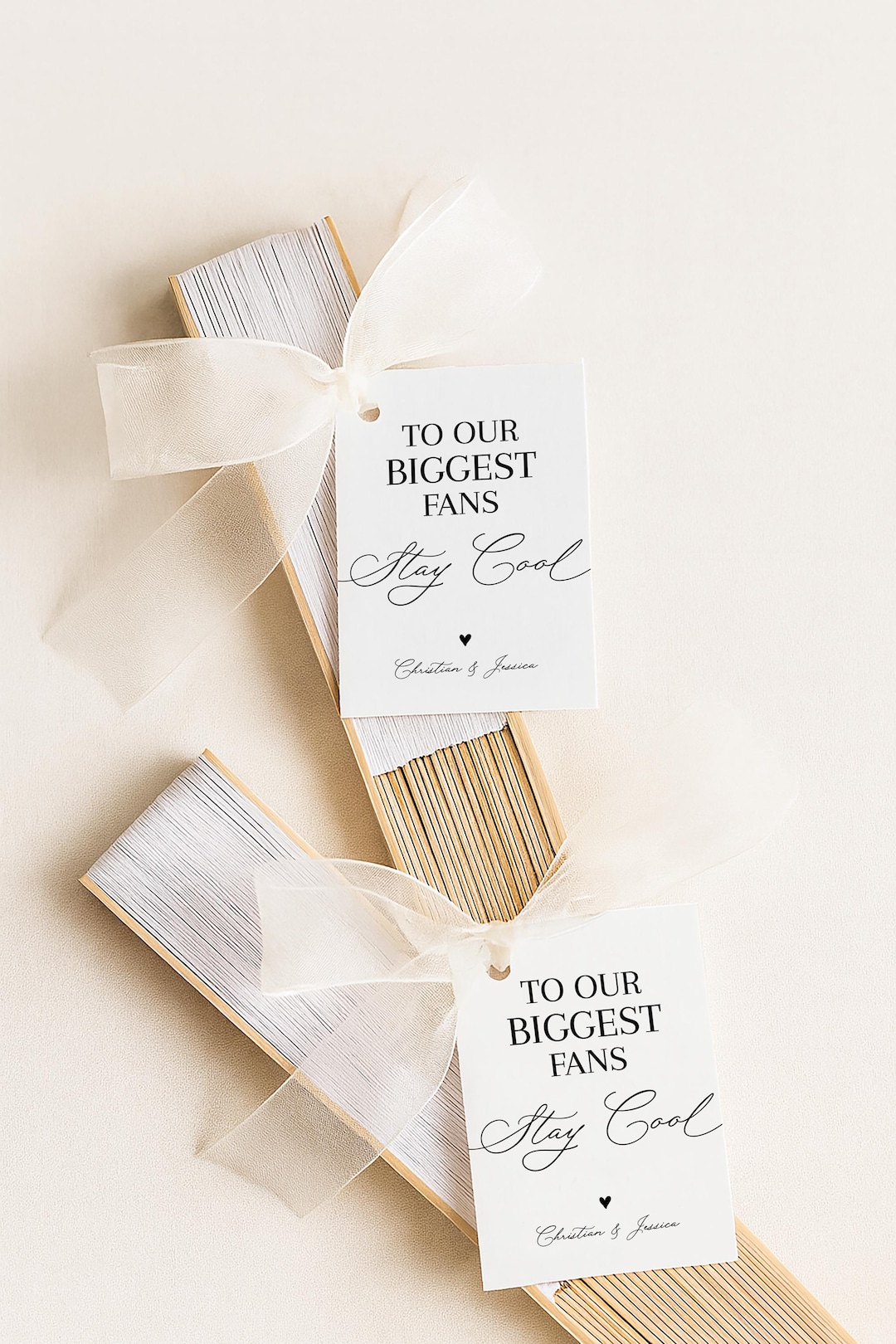 Wedding Fan Tags Template • to Our Biggest Fans Stay Cool Favor Tags ...