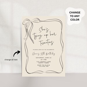 Coquette 30th Birthday Party Invitation, 30th Birthday Invitation ...