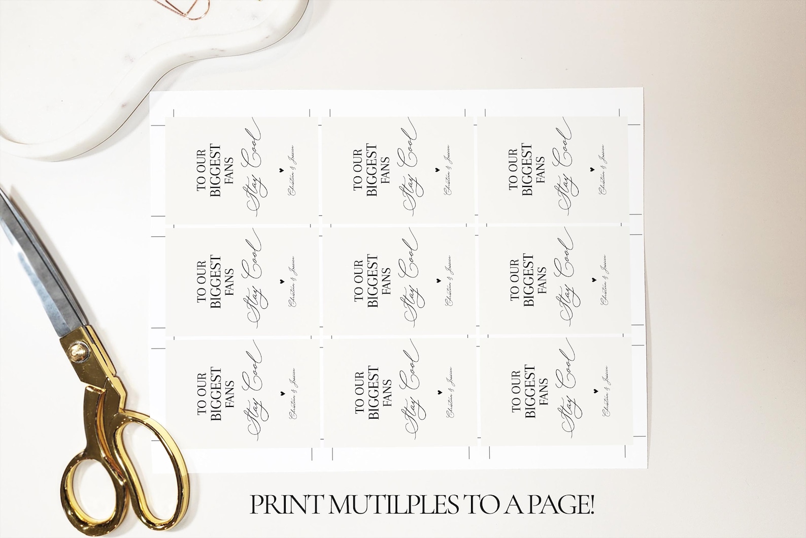 Wedding Fan Tags Template • to Our Biggest Fans Stay Cool Favor Tags ...