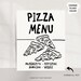 Pizza Menu Template Printable, Cheers to Love Bar Menu, Pizza Wedding ...
