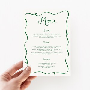 Red Bow Place Cards and Menu Template, Whimsical Placecard Red Place ...