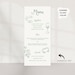 Whimsical Wedding Menu Template Printable, Hand Drawn Line Art ...