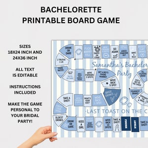 Editable Toast on the Coast Bachelorette Board Drinking Game, Drinking ...