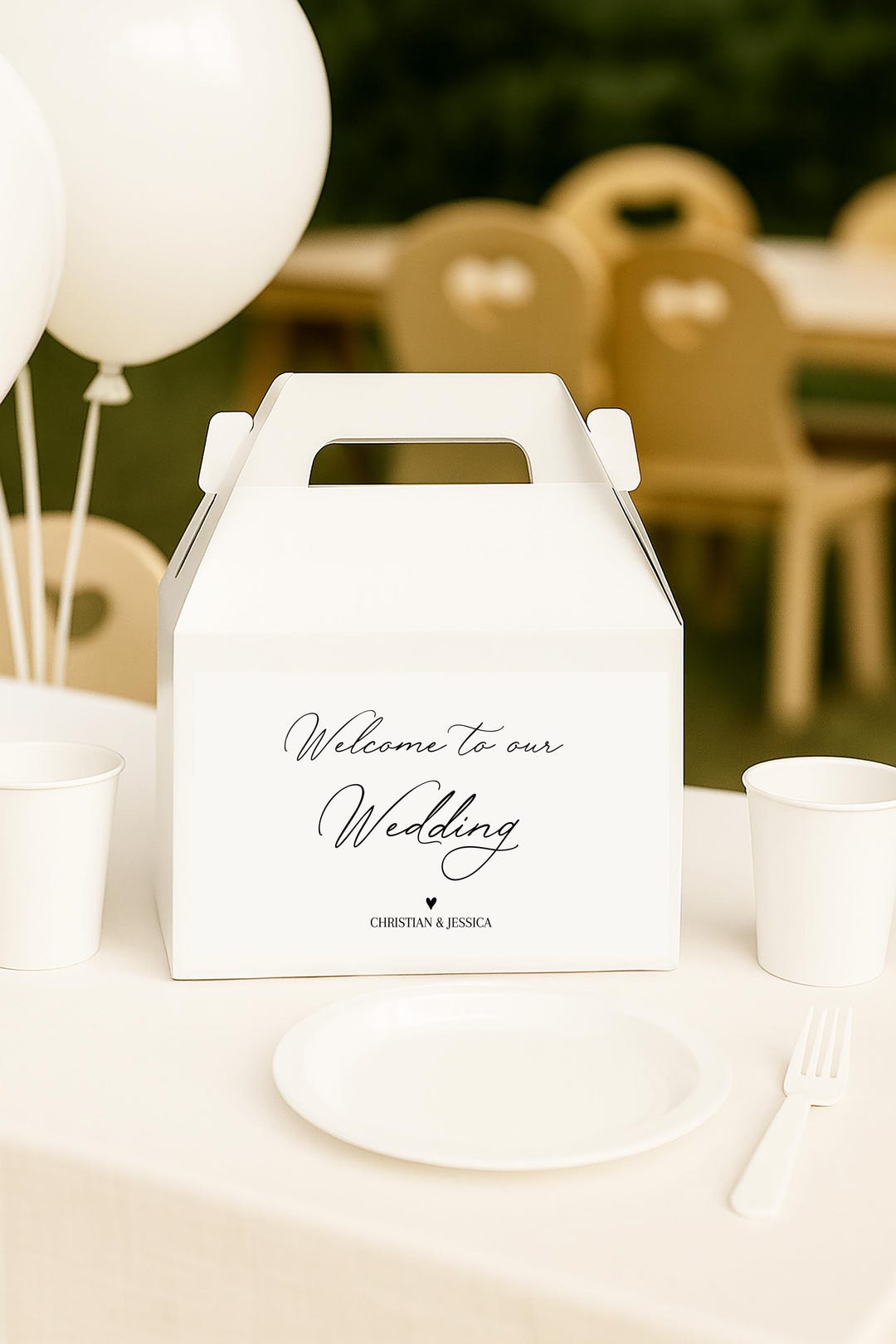 Editable Wedding Favor Label Template: Welcome Box, Gift Bag (digital ...