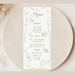 Whimsical Wedding Menu Template Printable, Hand Drawn Line Art ...