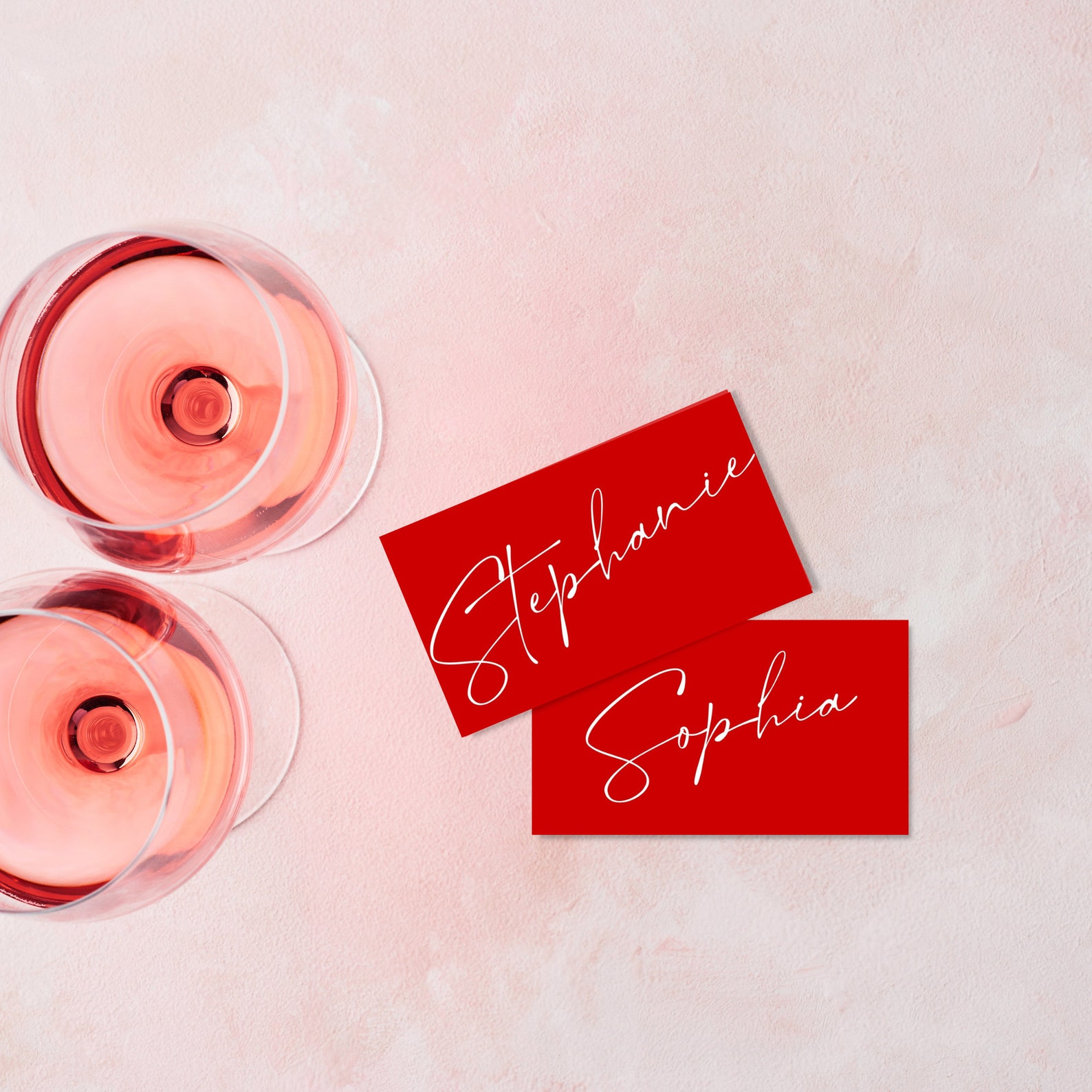 Pink Bridal Shower Menu Placecard Bundle, Red Pink Bridal Shower Menu ...