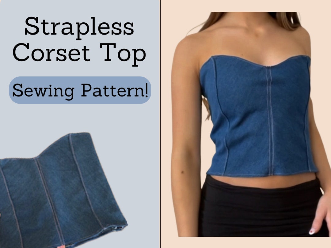 Strapless Corset Sewing Pattern| Includes Instructions| PDF Pattern ...