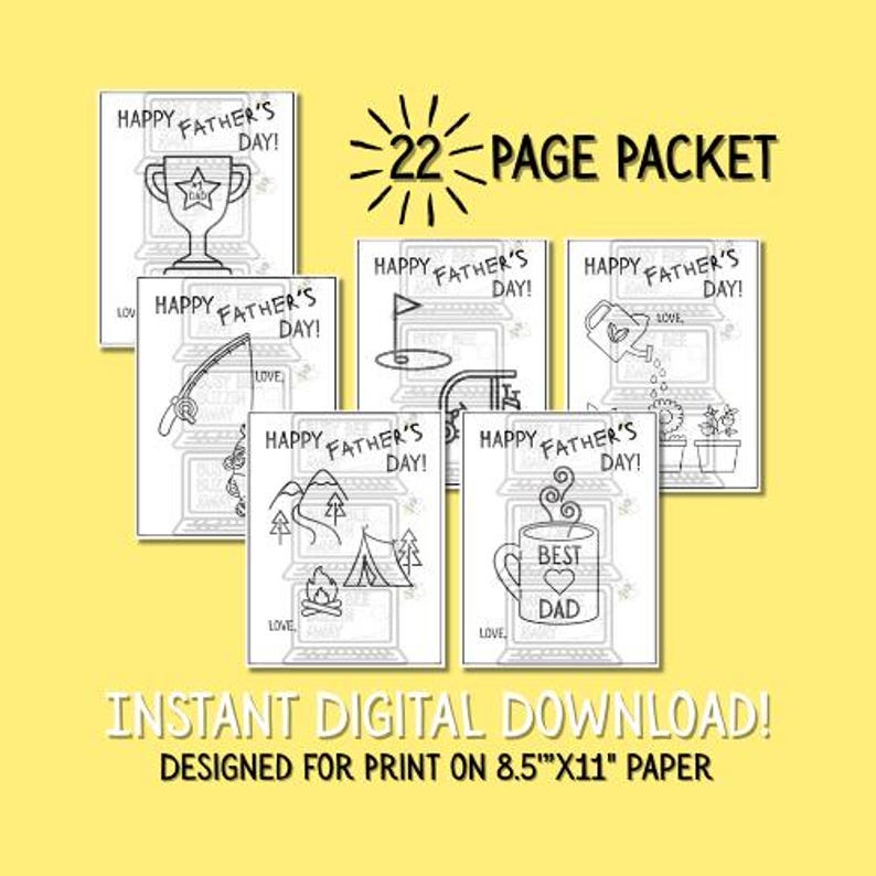 Coloring Packet- Father's Day Coloring Pages | Toddler Coloring Pages ...