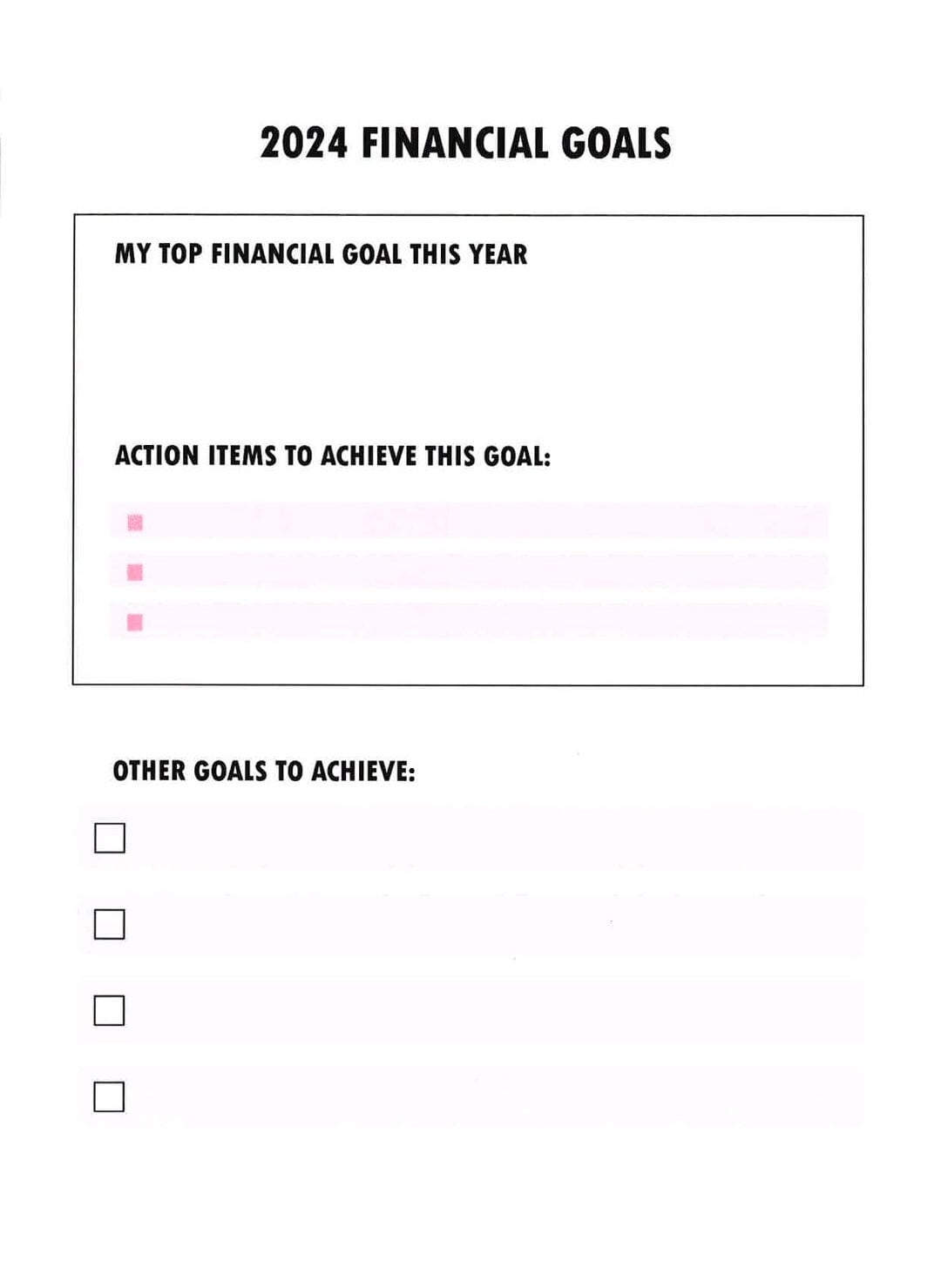 2024 Budget Planner Downloadable Printable - Etsy