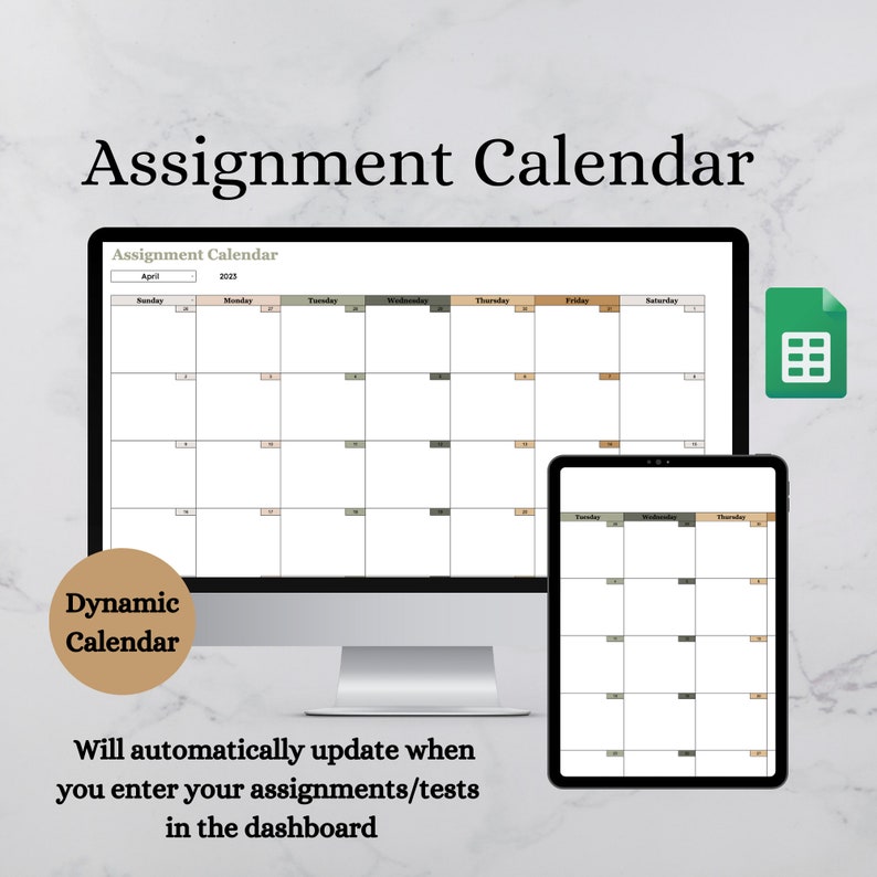 2025 Assignment Tracker Spreadsheet | Student Planner | Academic ...