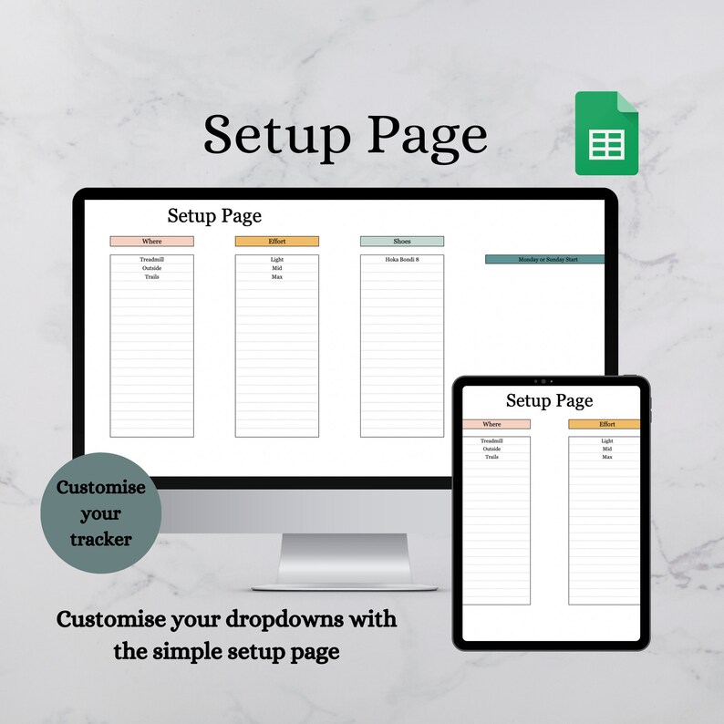 2025 Running Tracker | Running Spreadsheet | Google Sheets | Running ...