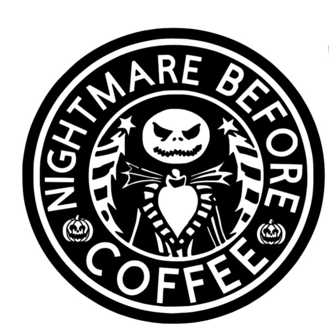 Nightmare Before Coffee SVG - Etsy