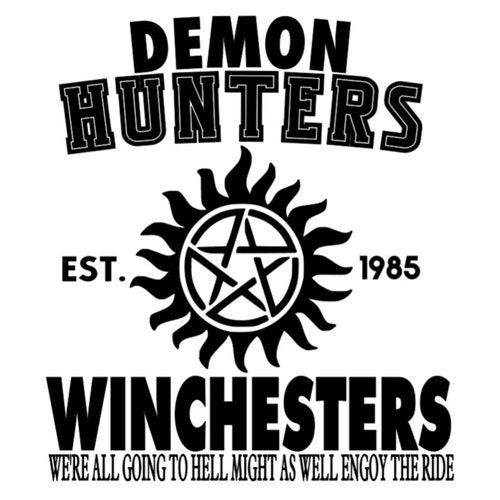 Demon Hunters Winchesters SVG - Etsy