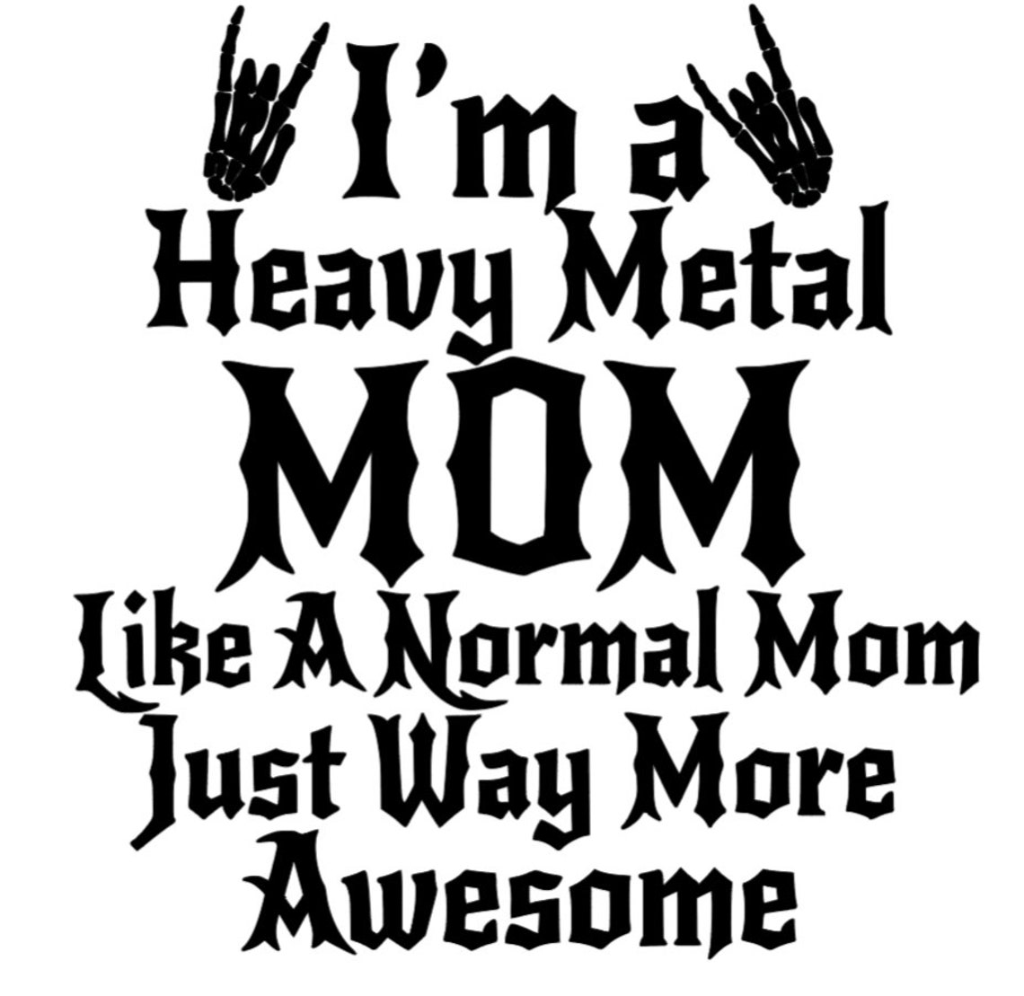 Heavy Metal Mom SVG - Etsy