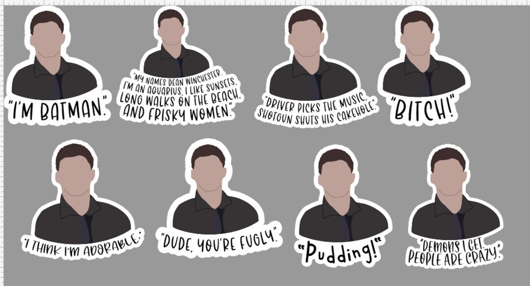 Dean Winchester Stickers - Etsy