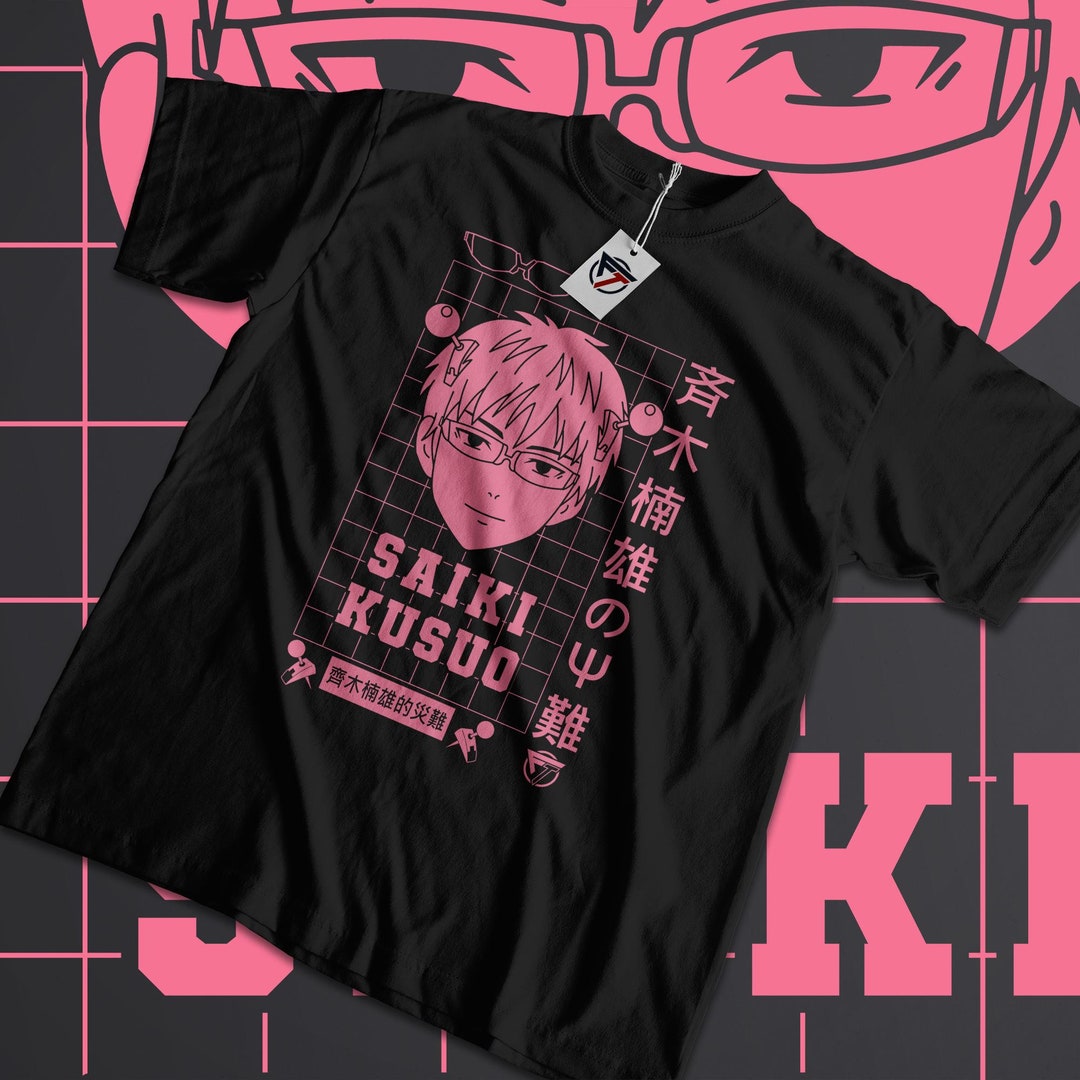 Saiki T-shirt Saiki K. Tee Saikik Anime Merch Kusuo No Sai Saiki Kusuo ...