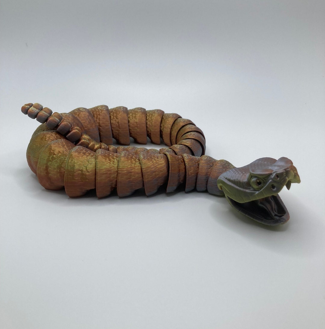 3D Printed Rattlesnake Toy - Fidget Toy - Fidget Snake - Sensory Toy ...