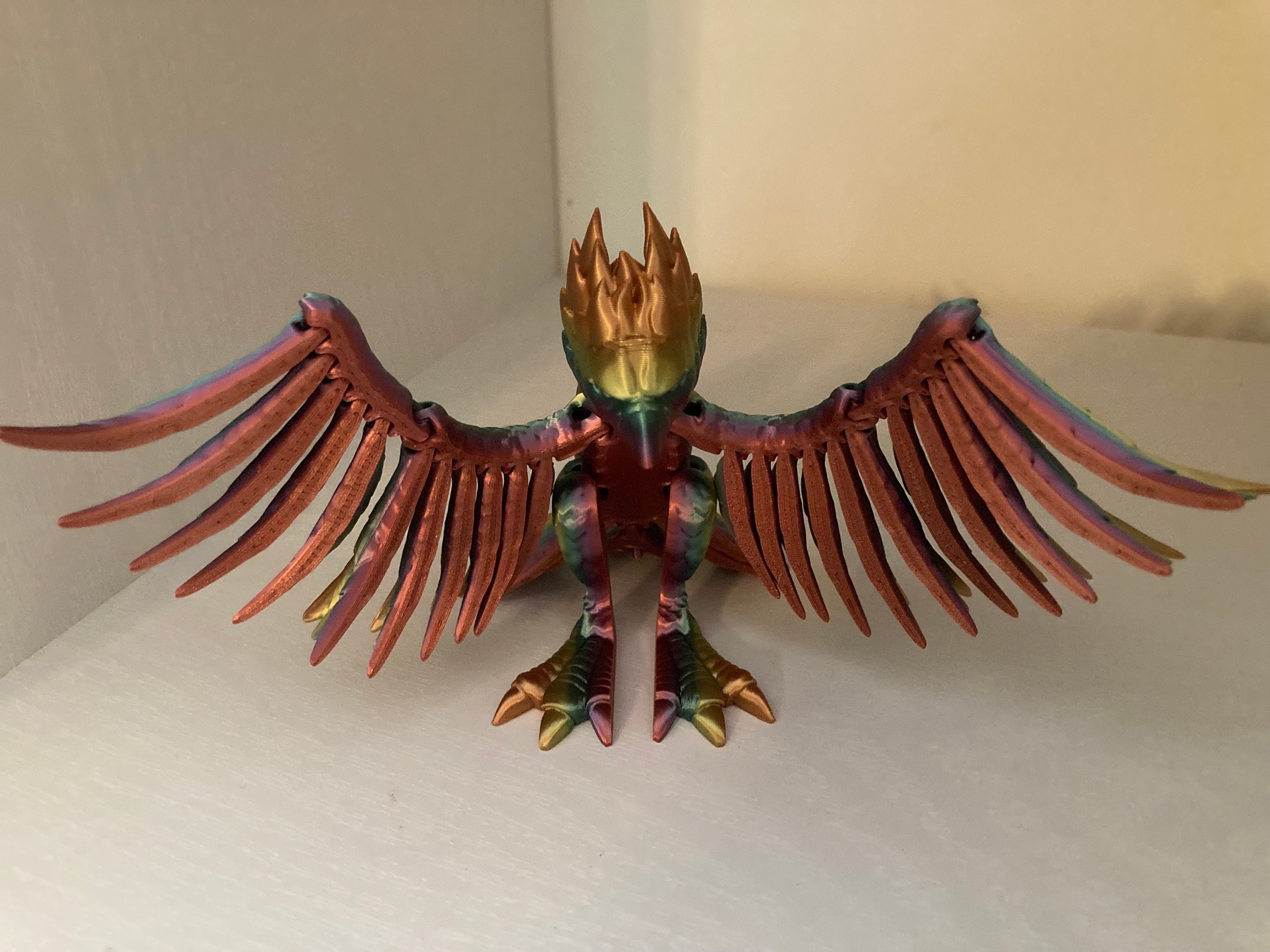 Flexi Phoenix Articulated Flexible 3D Printed Phoenix Fidget - Etsy