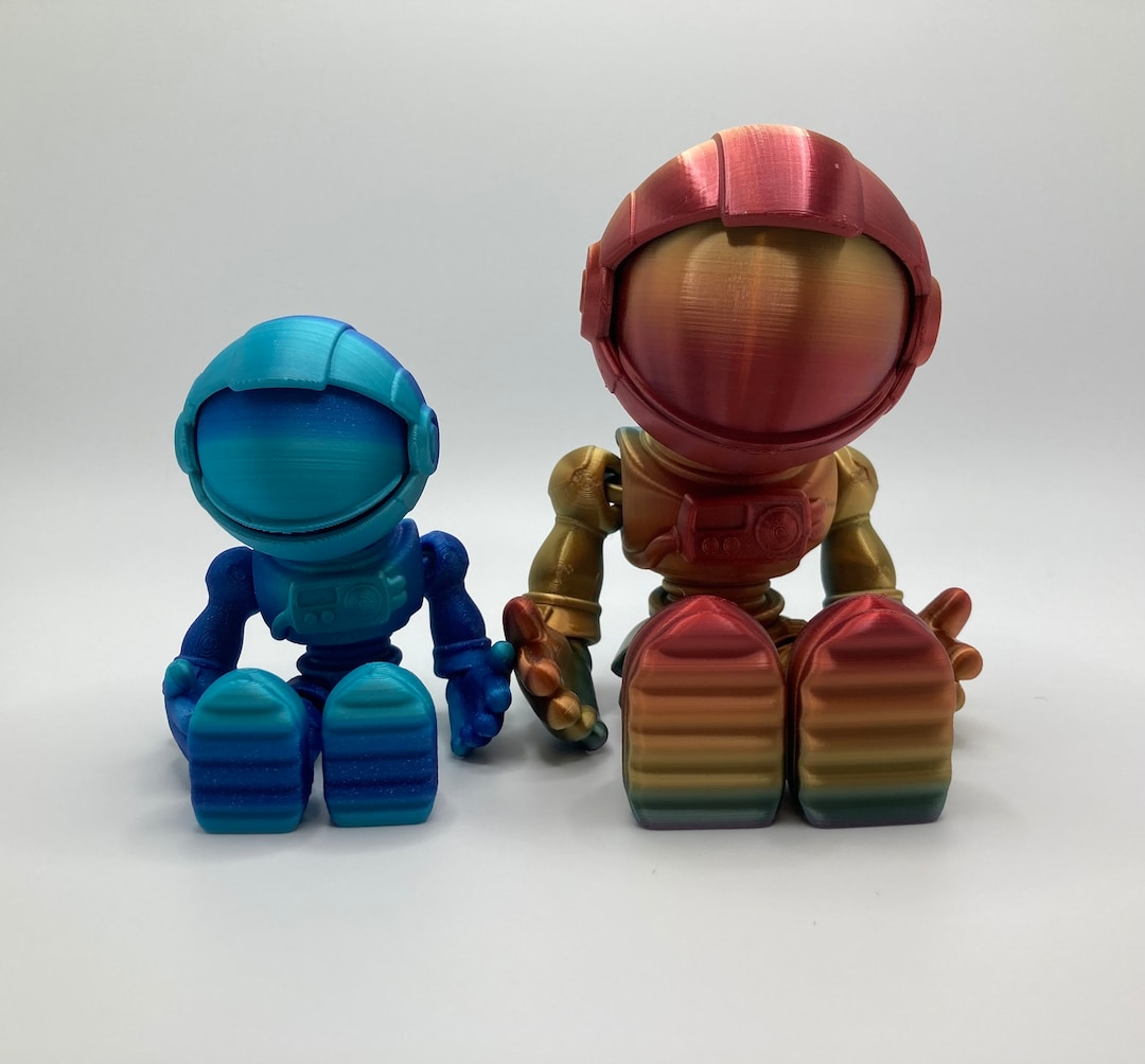 Flexi 3D Printed Astronaut Toy Articulated Fidget Toy - Sensory Toy ...