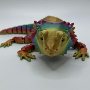 3D Printed Articulated Bearded Dragon Toy - Beardie Fidget Toy - Desk ...