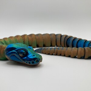 3D Printed Ball Python Toy Snake Toy Articulated Snake Fidget Toy ...
