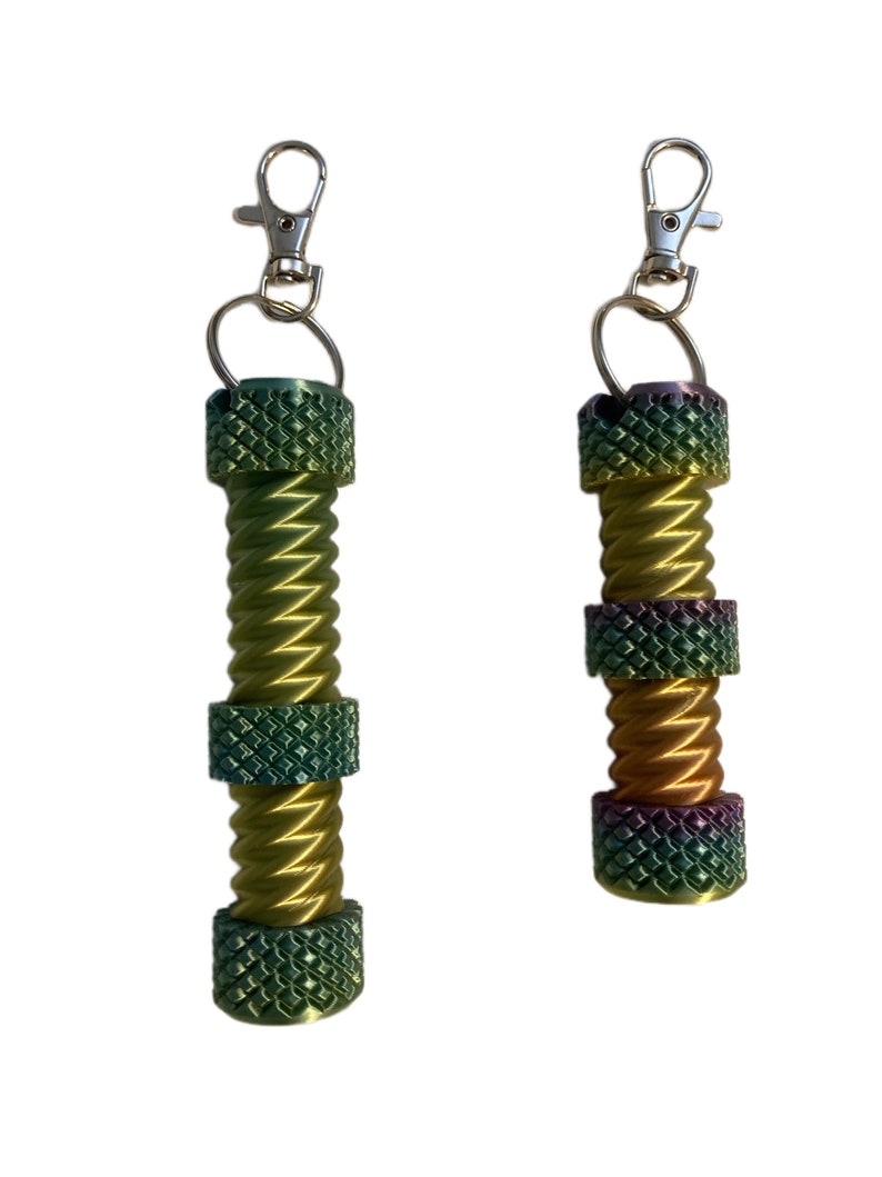 3D Printed Knurled Bolt Spinner Keychain 3d Fidget Spinner - Etsy