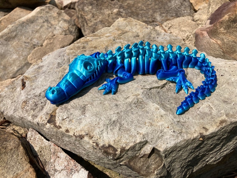 Flexi Alligator Articulated Fidget Toy 3D Printed Crocodile - Etsy
