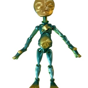 Flexi 3D Printed Alien Articulating Fidget Toy - Articulated Toy ...