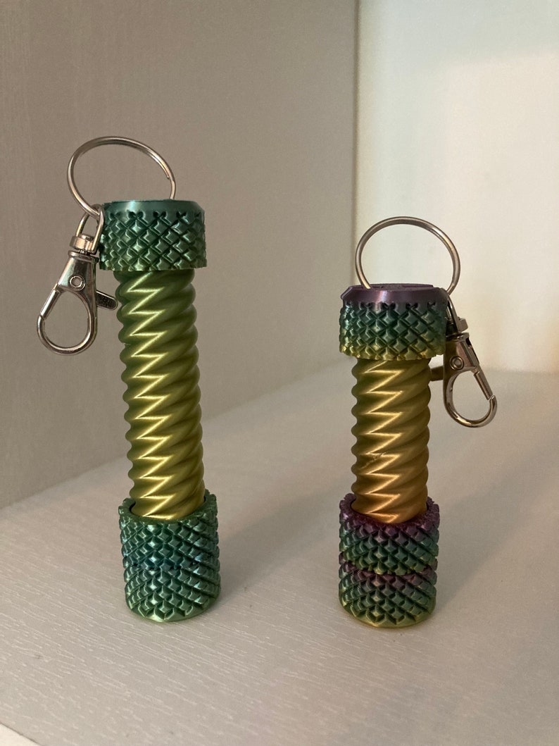 3D Printed Knurled Bolt Spinner Keychain 3d Fidget Spinner - Etsy