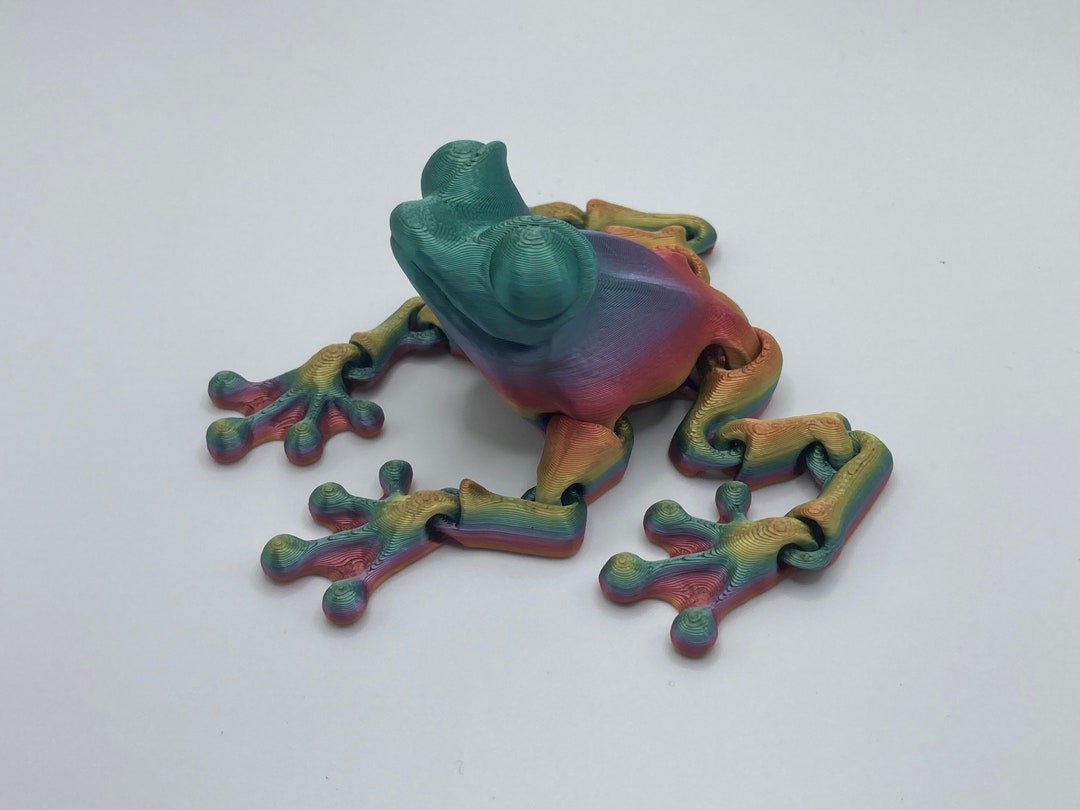 3D Printed Articulated Frog - Frog Toy - Fidget Toy - Sensory Toy ...