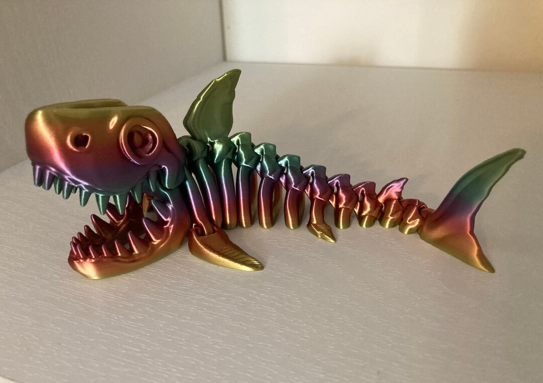 Articulated/flexible Skeleton Shark Toy, Fidget Fun Toy for Kids - Etsy