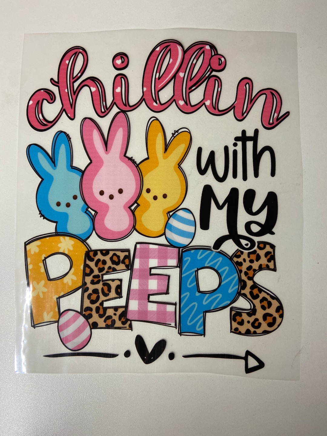 Chillin With My Peeps Transfer - Etsy
