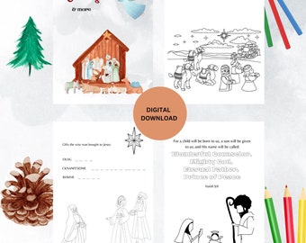 14 Printable Christmas Nativity Coloring Pages for Children, Christmas ...