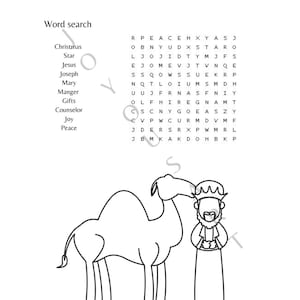 14 Printable Christmas Nativity Coloring Pages for Children, Christmas ...