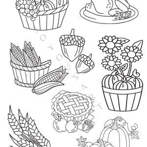 15 Fall Coloring Pages With Bible Verses, Printable Thanksgiving Verses ...